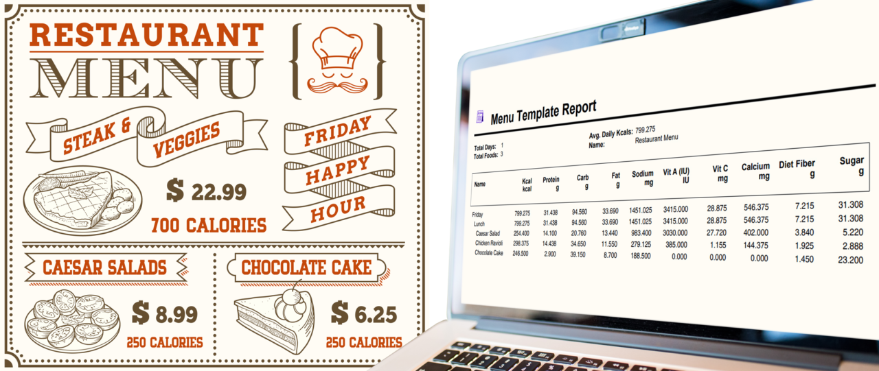 Nutritionist Pro™ | Diet Analysis, Food Label, Menu Creation Software